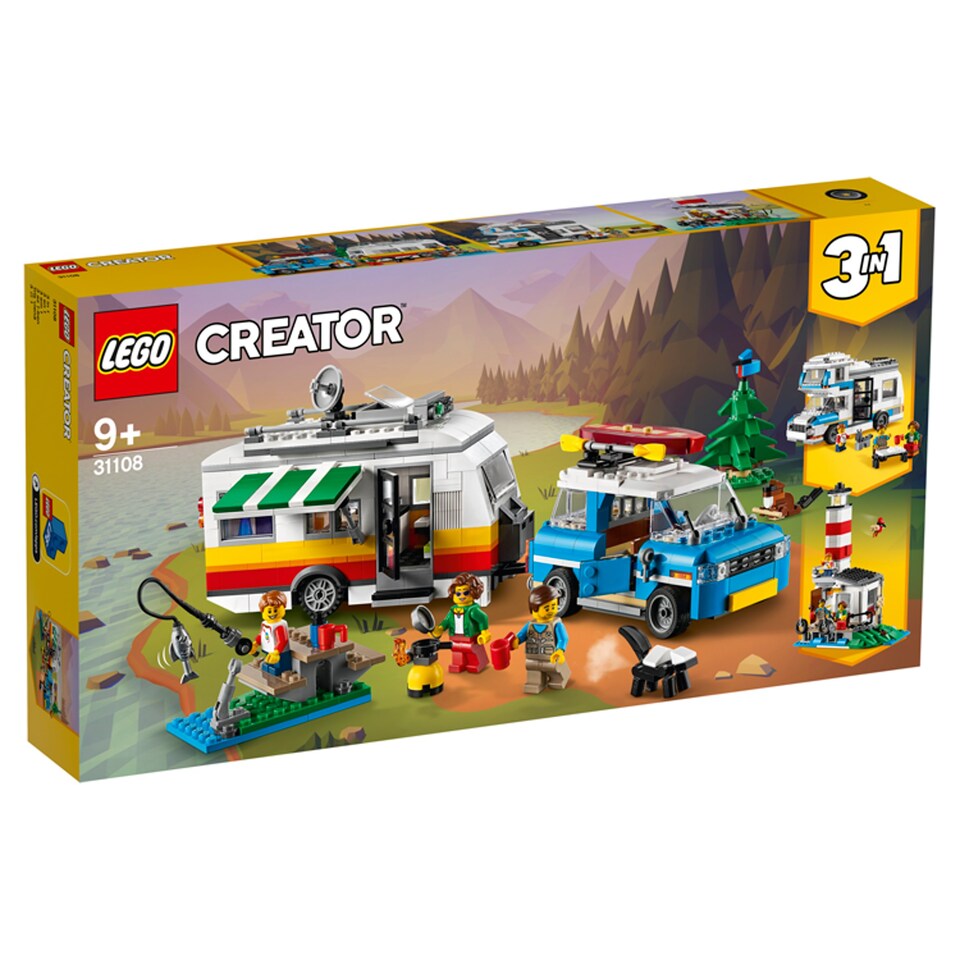 LEGO Creator 3 az 1-ben Családi vakáció lakókocsival 31108 - Tesco ...