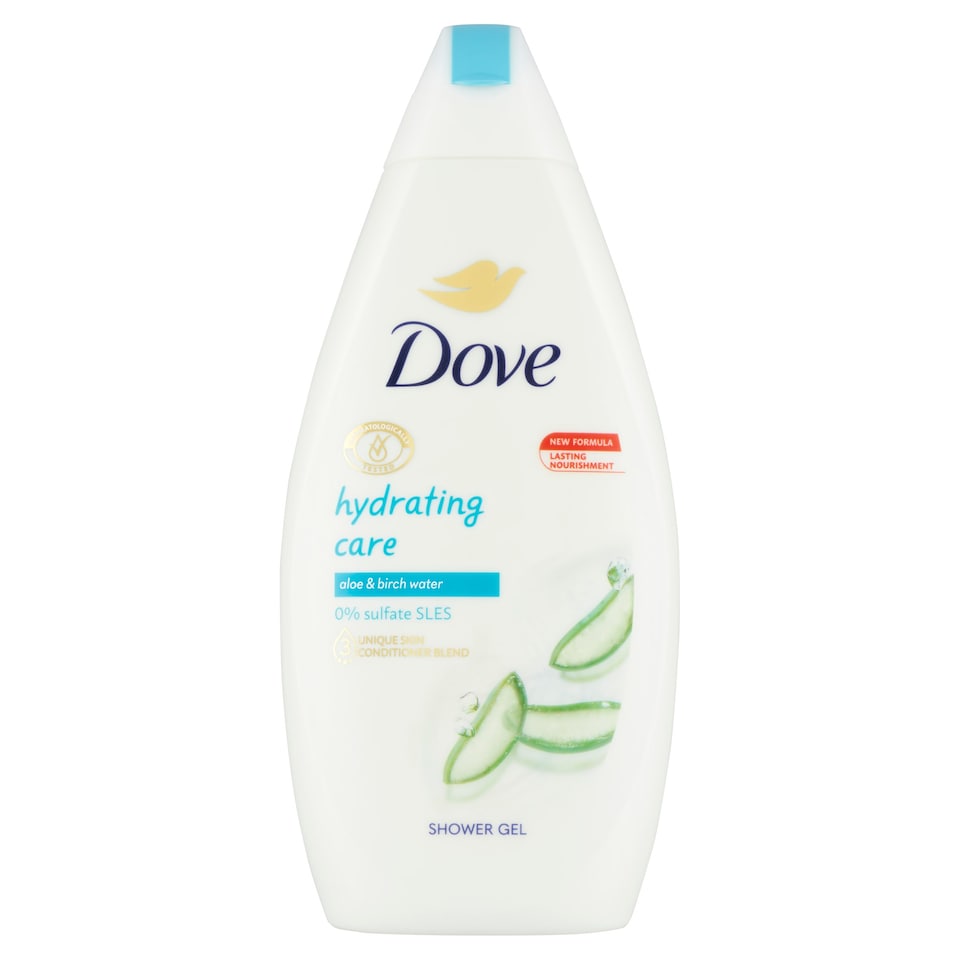 Dove Hydrating Care Aloe & Birch Water Shower Gel 450 ml - Tesco Groceries
