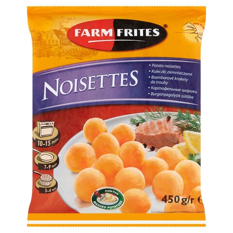 Farm Frites Pre-Fried Deep Frozen Potato Noisettes 450 g - Tesco Groceries