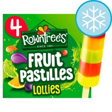 Rowntrees Fruit Pastilles Lollies 4X65ml - Tesco Groceries