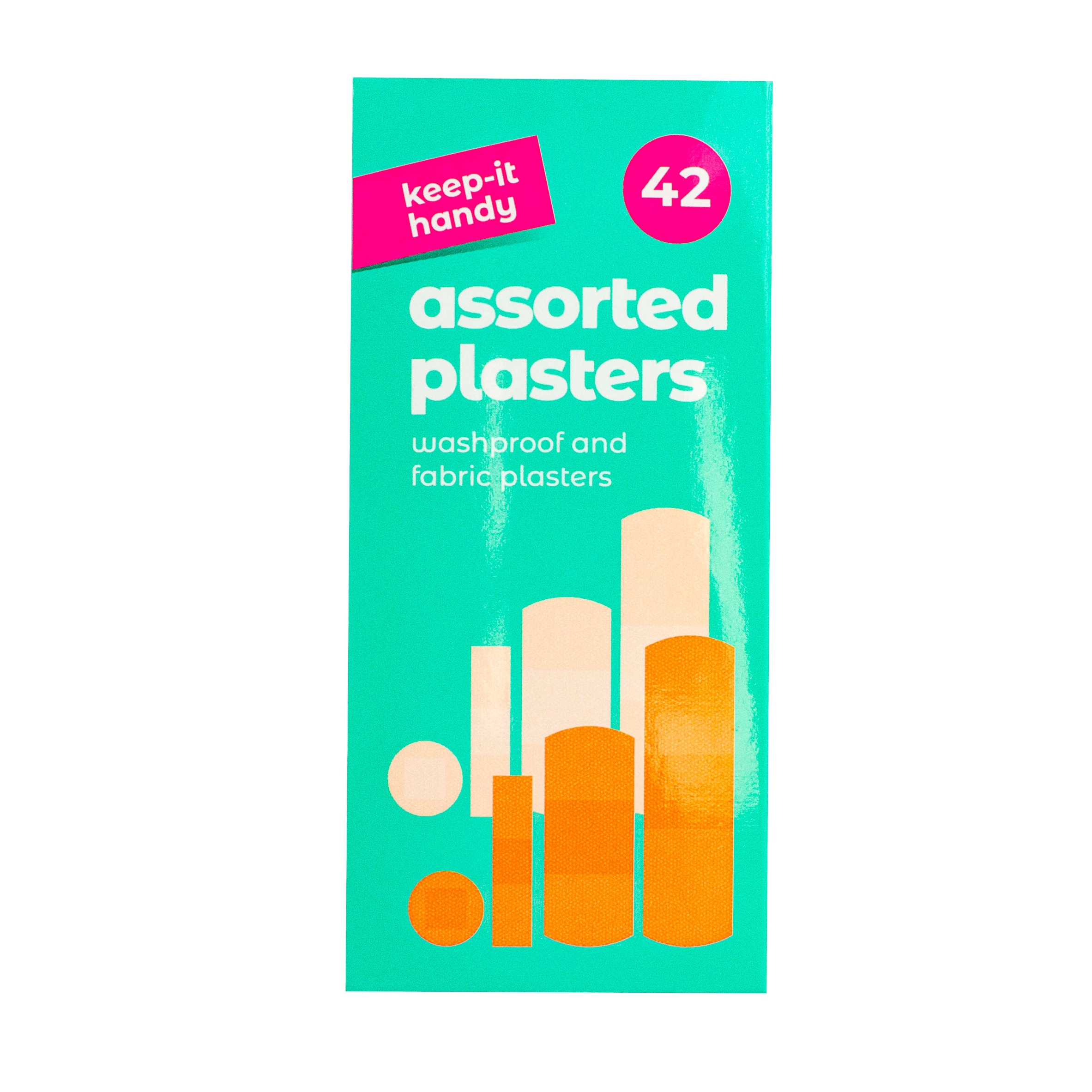 Keep It Handy Assorted Plasters Pack 42pk - Tesco Groceries