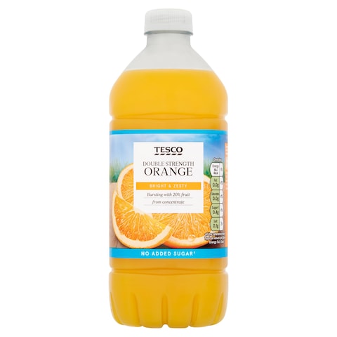 Tesco Double Strength Orange Squash No Added Sugar 750Ml - Tesco Groceries