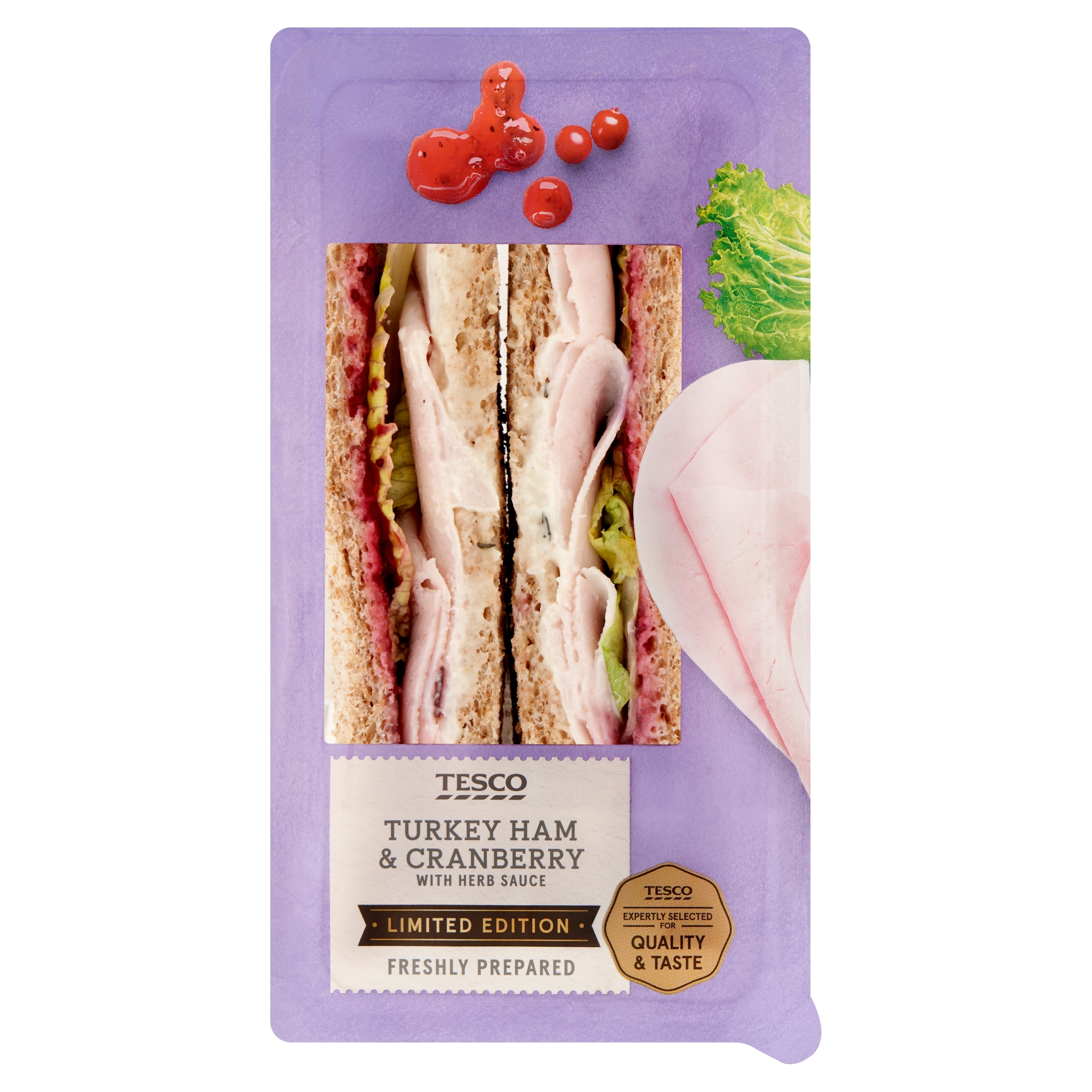 Tesco búzalisztb&l készült toast pulykamellsonkával, kakukkfüves ...