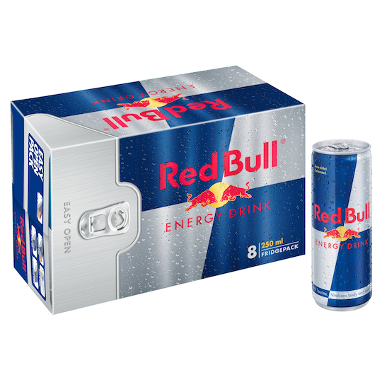 Red Bull Energy Drink 8 X 250Ml - Tesco Groceries