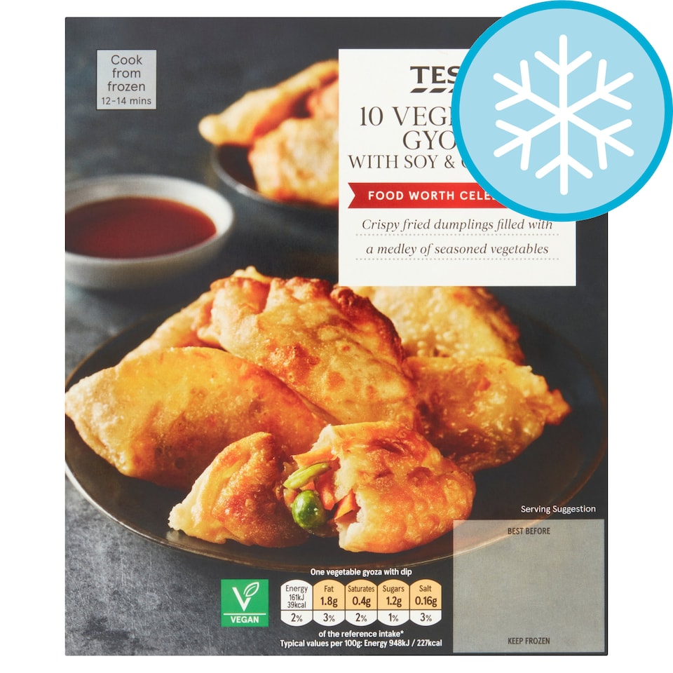 Tesco Fried Vegetable Gyoza 210G - Tesco Groceries