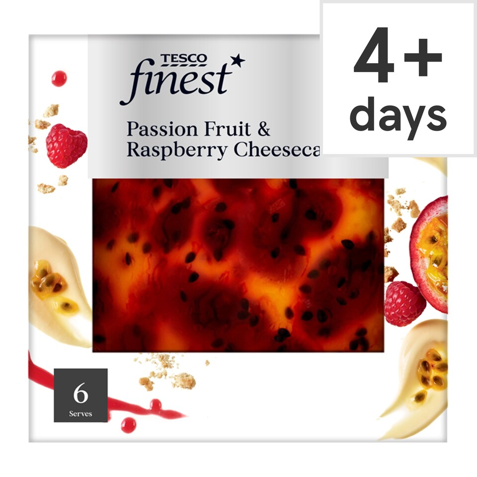 Tesco Finest Cheesecake Passion Fruit & Raspberry 540G - Tesco Groceries