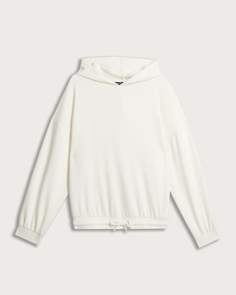 F&F Active Hooded Drawstring Hem Sweatshirt in Cream - Tesco Groceries