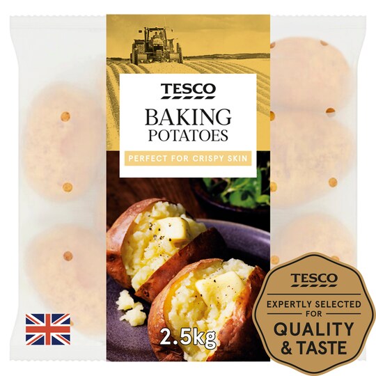 Tesco Baking Potatoes 2.5Kg Pack - Tesco Groceries