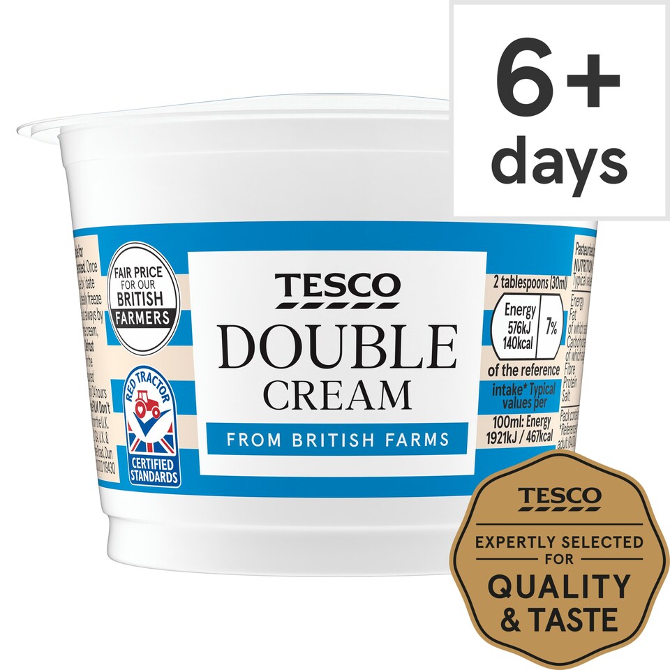 Tesco British Double Cream 150Ml - Tesco Groceries
