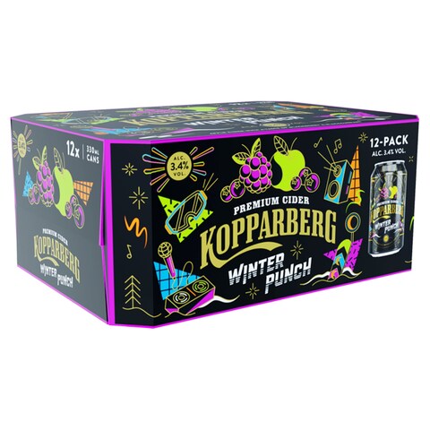 Kopparberg Premium Cider Winter Punch 12 x 330ml - Tesco Groceries