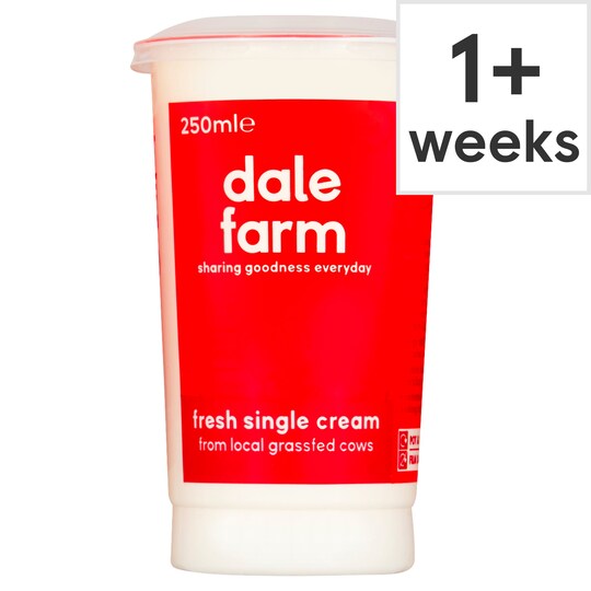 Dale Farm Single Cream 250Ml - Tesco Groceries