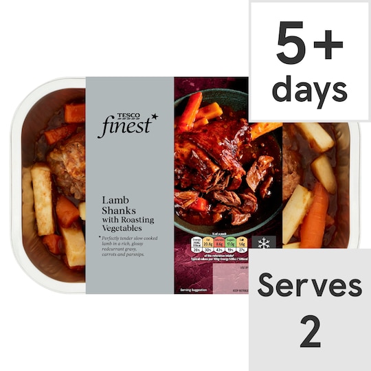 Tesco Finest Lamb Shanks With Roasted Vegetable 1.15Kg - Tesco Groceries