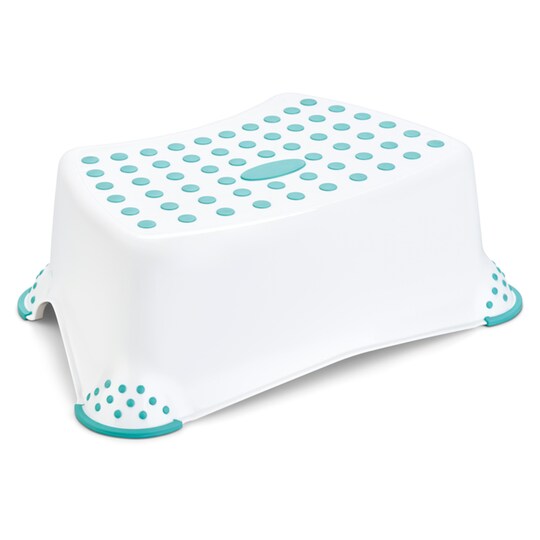 Fred&Flo Step Stool White & Teal - Tesco Groceries
