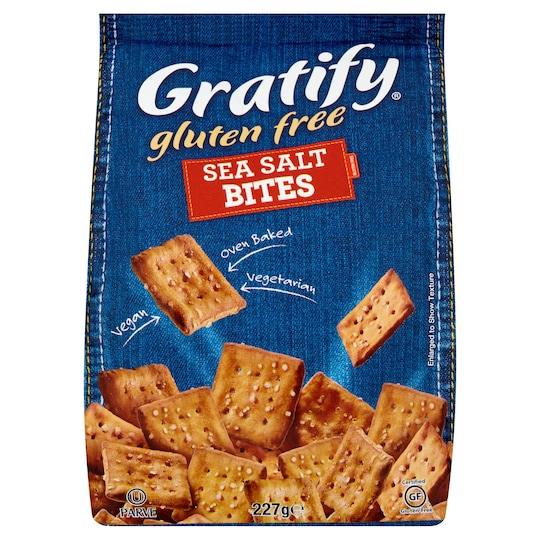 GRATIFY SEA SALT BITES 227G - Tesco Groceries