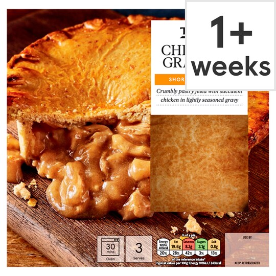 Tesco Chicken & Gravy Shortcrust Pastry Pie 500G - Tesco Groceries