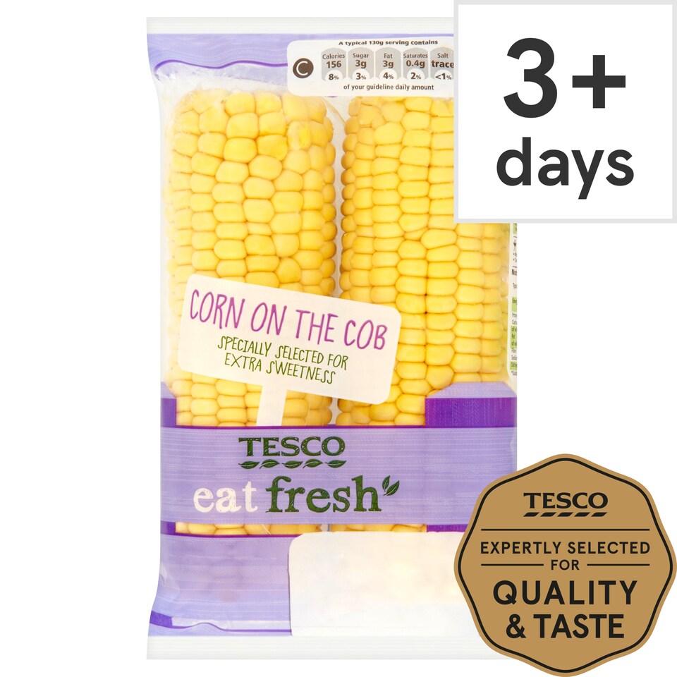 Tesco Corn On The Cob Twinpack (C) - Tesco Groceries