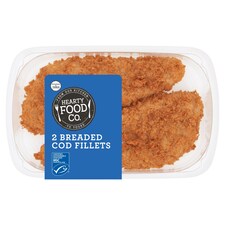 Hearty Food Co. Breaded Cod Fillets 2 Pack 300g - Tesco Groceries