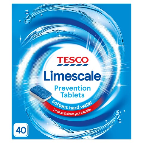 Tesco Limescale Prevention Tabs 600G (40X15g) - Tesco Groceries