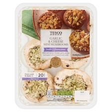 Tesco 6 Mini Garlic Stuffed Mushrooms 185g - Tesco Groceries