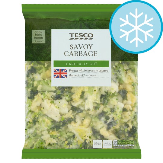 Tesco Shredded Savoy Cabbage 750G - Tesco Groceries