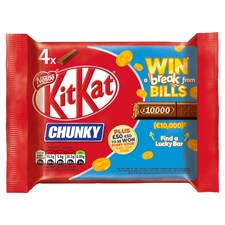 Kit Kat Chunky 4 X 40G - Tesco Groceries
