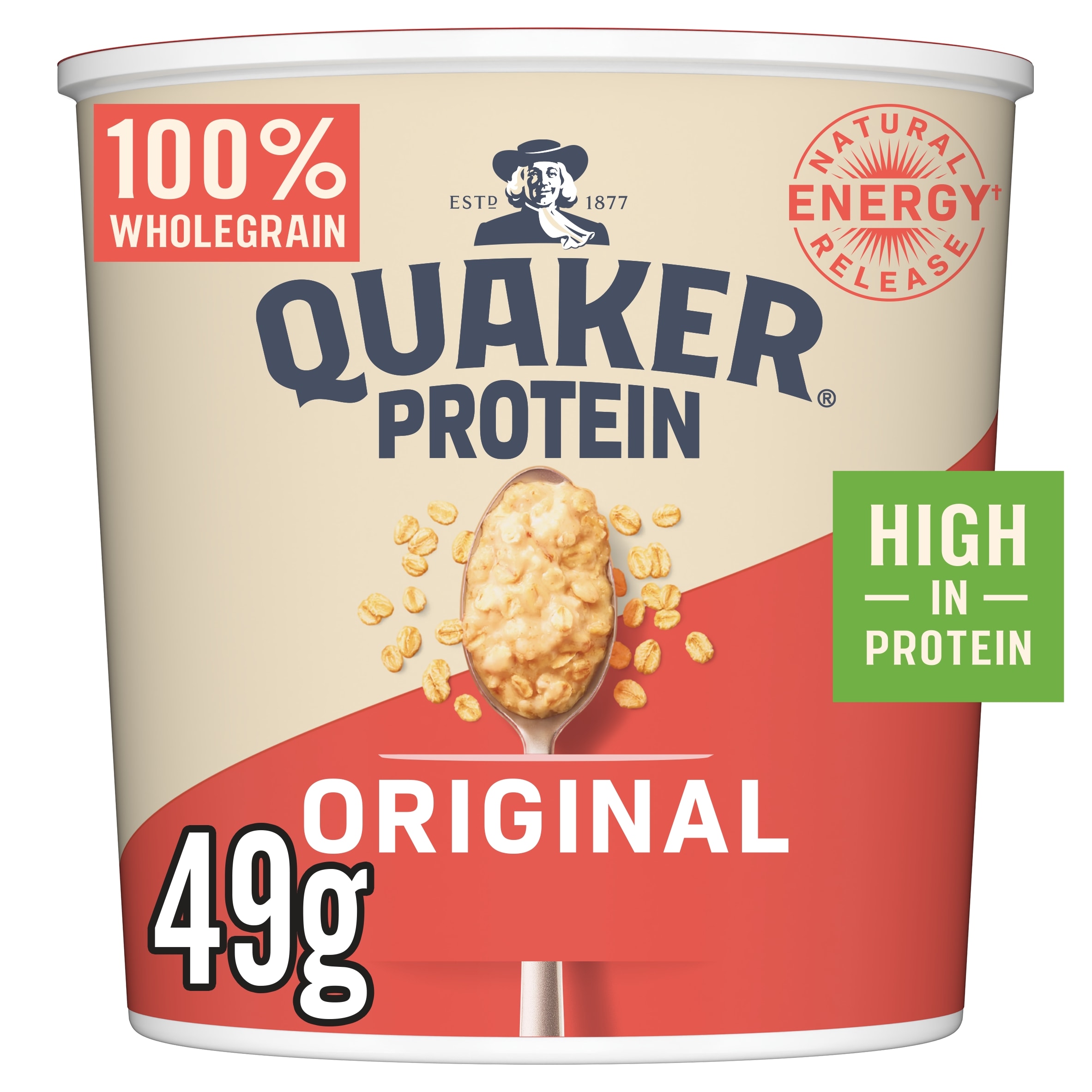 Quaker Protein Oat So Simple Original Porridge Pot 49g - Tesco Groceries