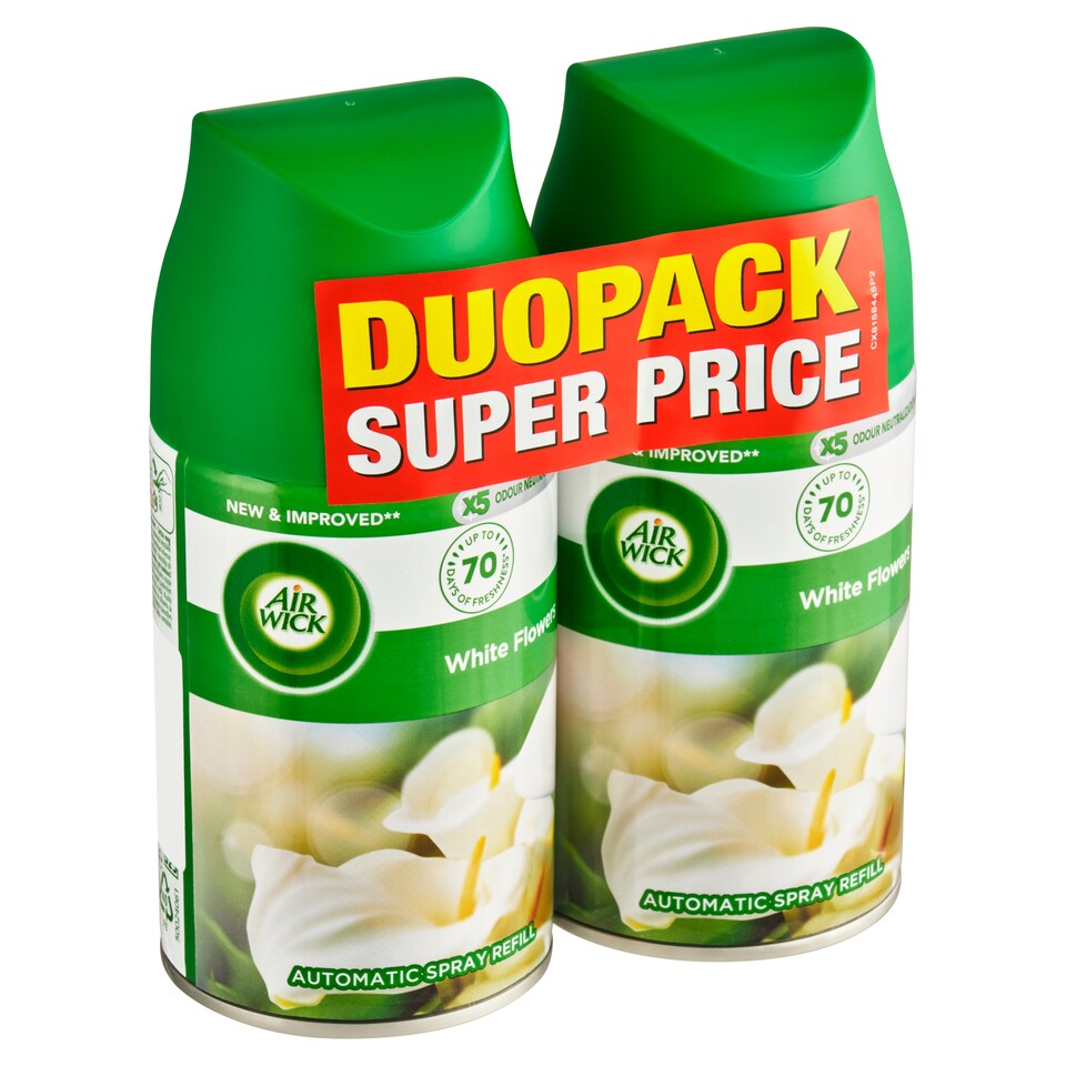 Air Wick Freshmatic Refill for Air Freshener White Flowers 2 x 250 ml ...