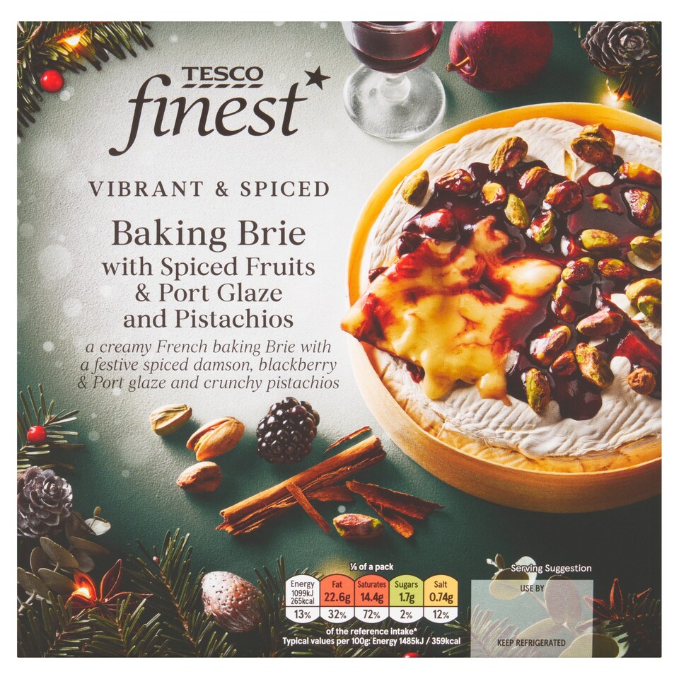 Finest Baking Brie with Winter Fruits & Port Glaze and Pistachios 590g ...