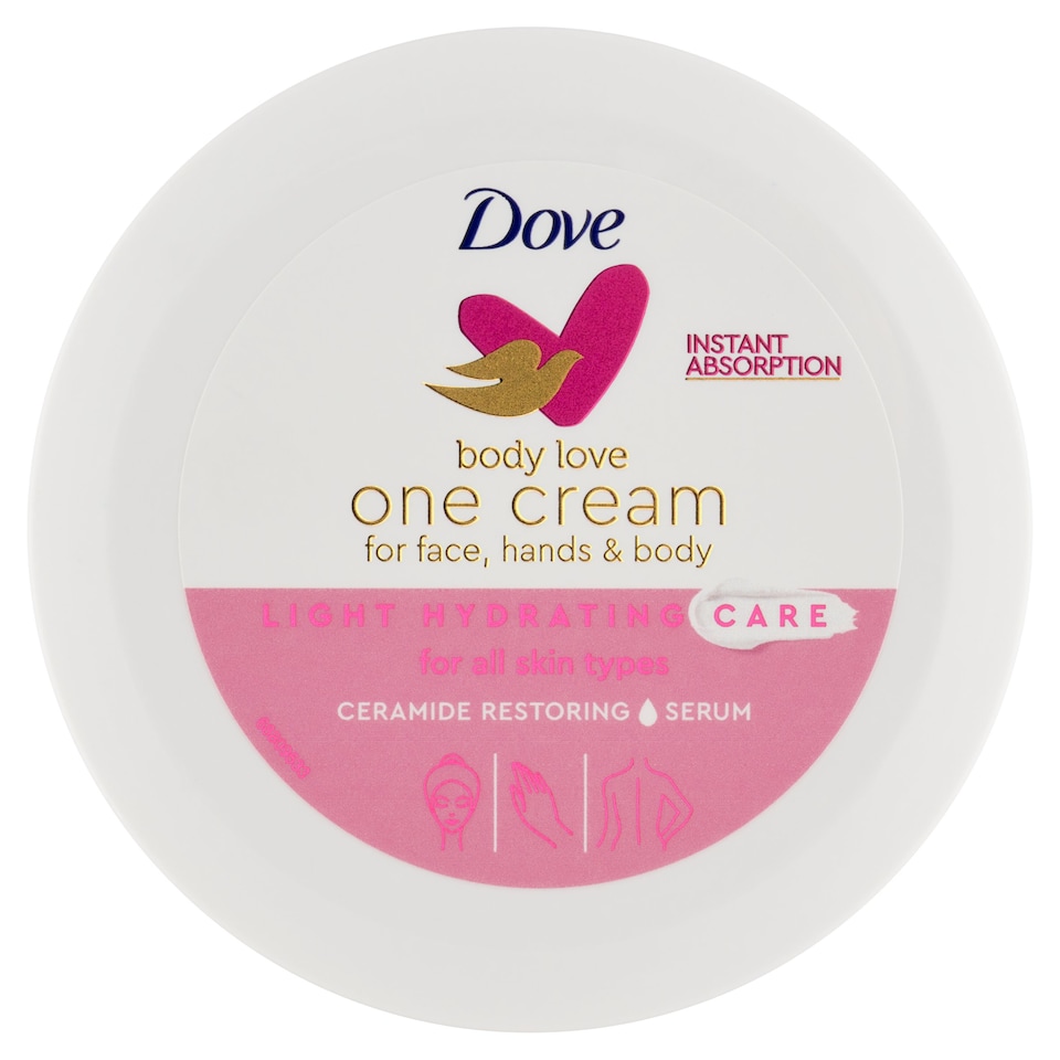 Dove Body Love One Cream vý&ivný krém na tvár, ruky a telo 250 ml ...