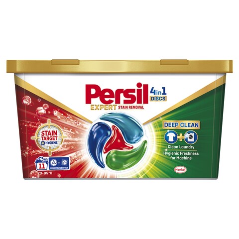 Persil Discs Expert Tablet Detergent for White and Light Clothes 11 ...