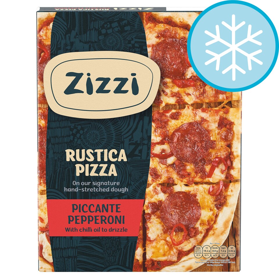 Zizzi Rustica Piccante Pepperoni Pizza 410G - Tesco Groceries