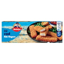 Birds Eye 32 Breaded Cod Fish Fingers 896g - Tesco Groceries