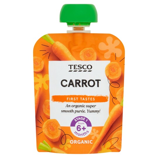 Tesco Carrot Babyfood Pouch 70G - Tesco Groceries