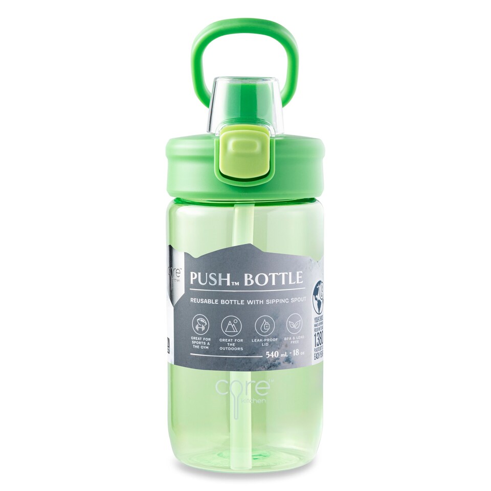 Core Kitchen Green Push Bottle 540ml - Tesco Groceries