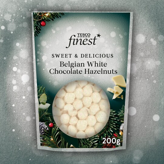Tesco Finest White Chocolate & Coconut Hazelnuts 200G - Tesco Groceries