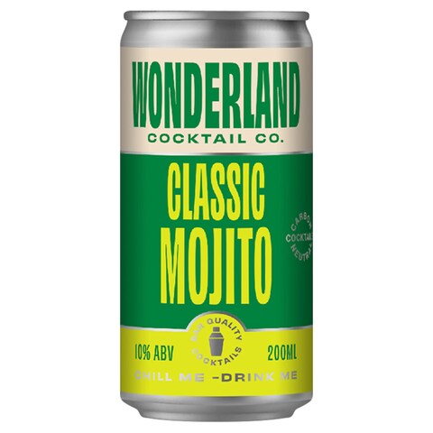 Wonderland Cocktail Co. Classic Mojito 200ml - Tesco Groceries