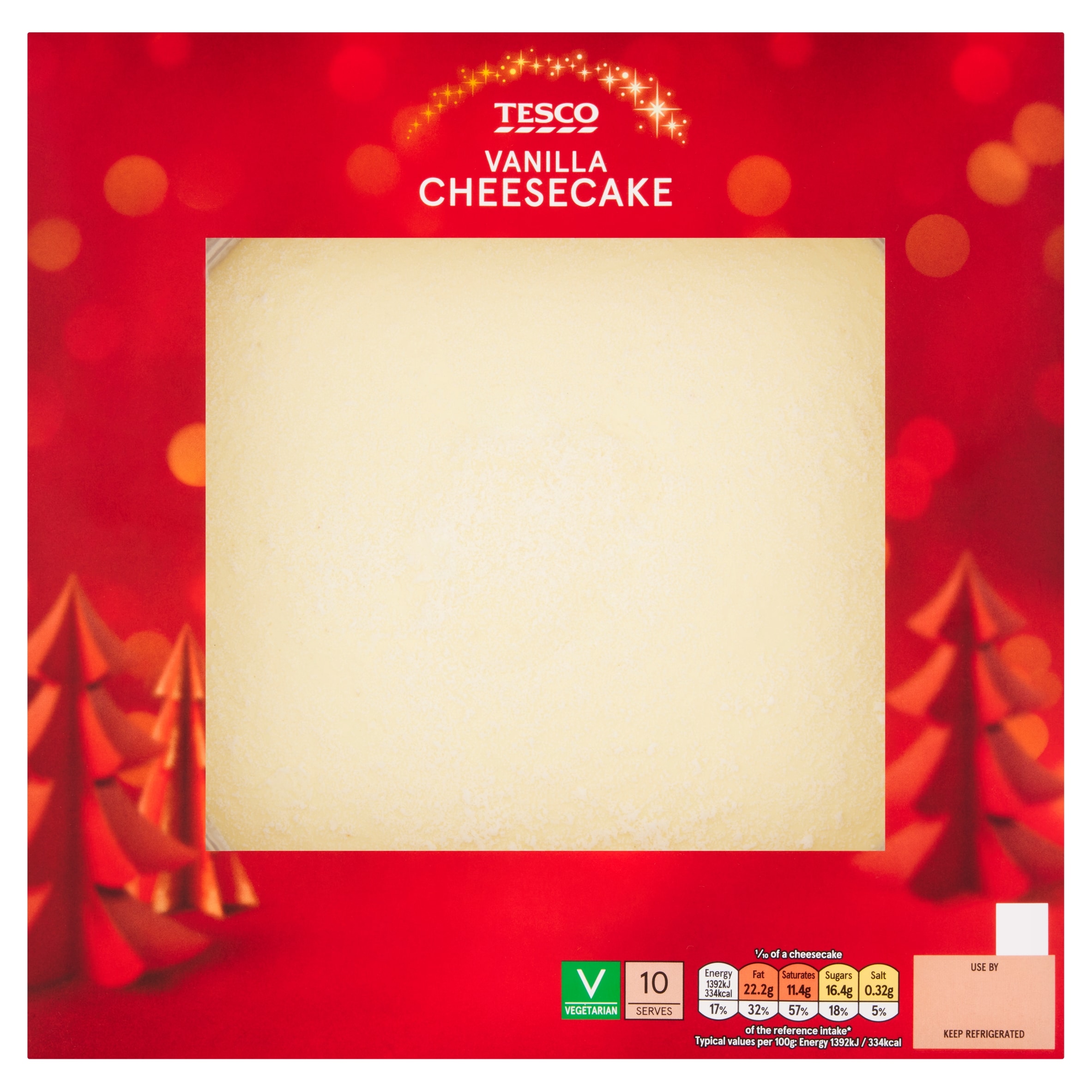 TESCO VANILLA CHEESECAKE 1KG - Tesco Groceries