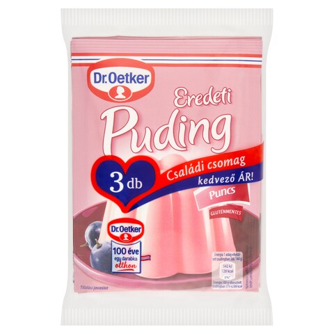 Dr. Oetker Eredeti Puding puncs pudingpor 3 x 40 g - Tesco Groceries