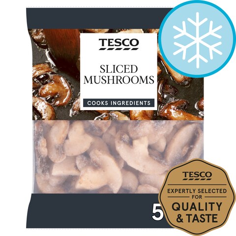 Tesco Frozen Sliced Mushrooms 500G - Tesco Groceries
