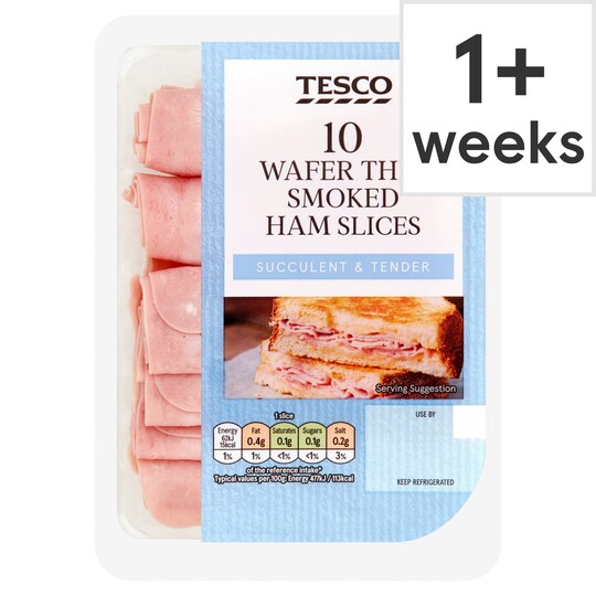 Tesco Wafer Thin Honey Roast Ham 125G - Tesco Groceries