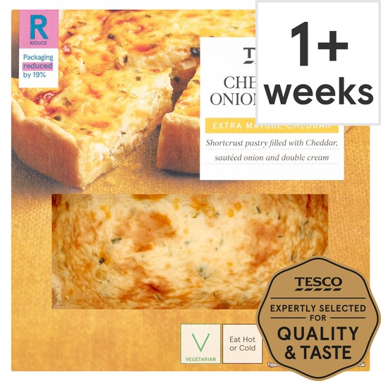 Tesco Cheese & Onion Quiche 400G - Tesco Groceries