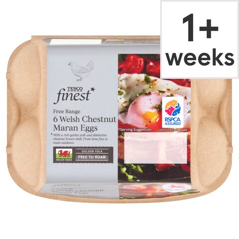 Tesco Finest Welsh Free Range Chestnut Maran 6 Pack - Tesco Groceries