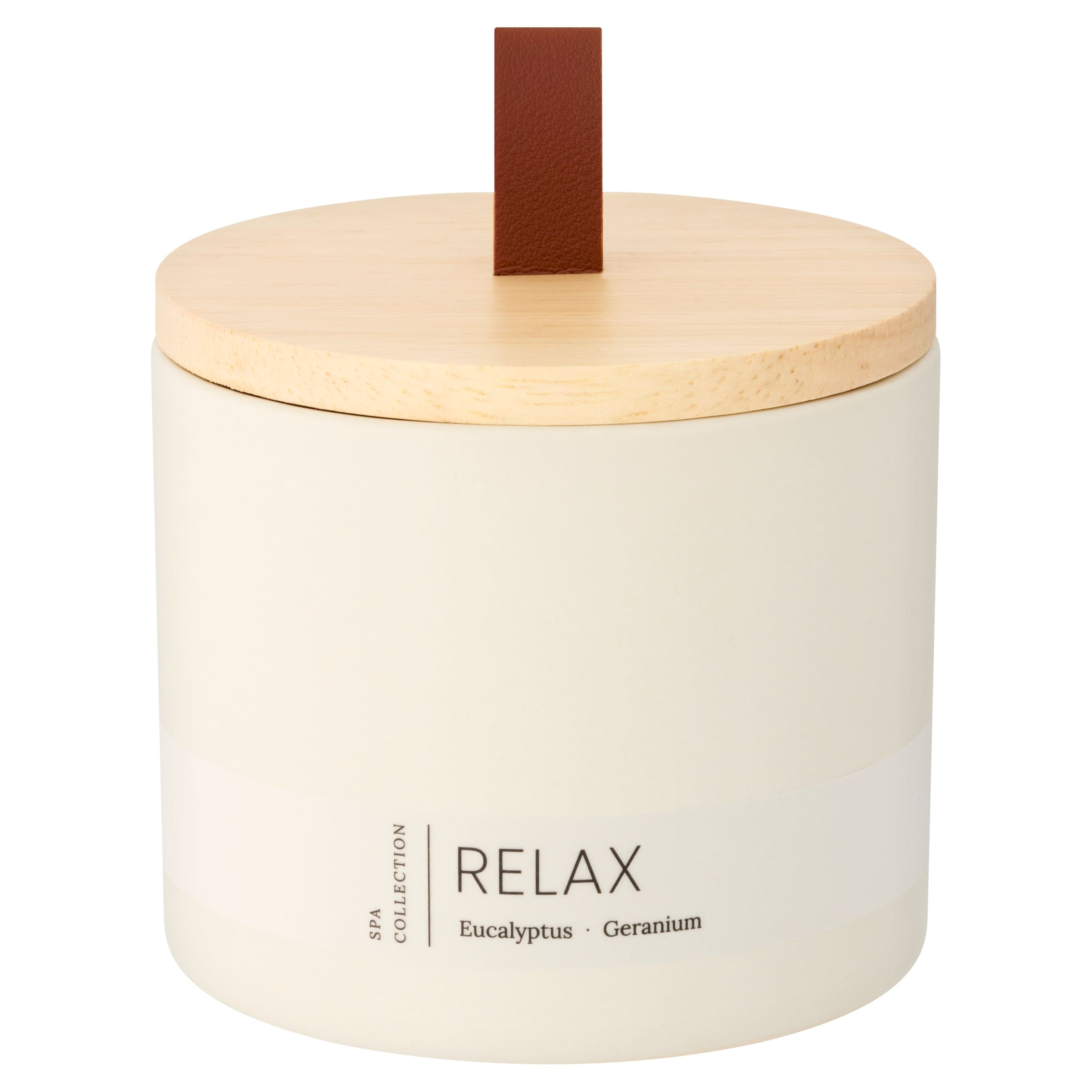 F&F Home Spa Relax Wooden Lid Candle 310g - Tesco Groceries