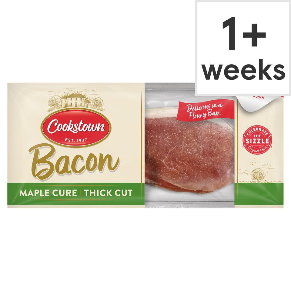 Cookstown Maple Thick Cut Back Bacon 250G - Tesco Groceries
