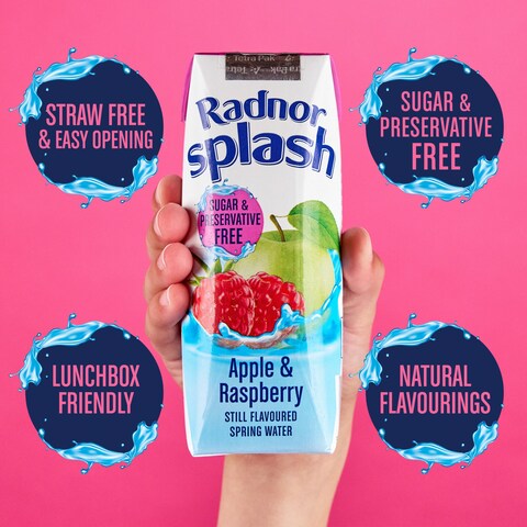 Radnor Splash Apple & Raspberry 3 X 250Ml - Tesco Groceries