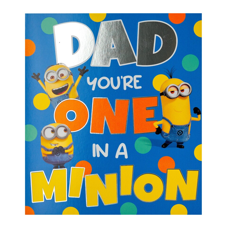 Danilo Father's Day Card Dad You're One In A Minion - Tesco Groceries