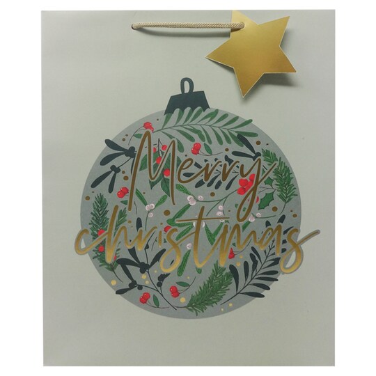 Tesco Merry Christmas Bauble Large Gift Bag Tesco Groceries tesco-merry-christmas-bauble-large-gift-bag-tesco-groceries