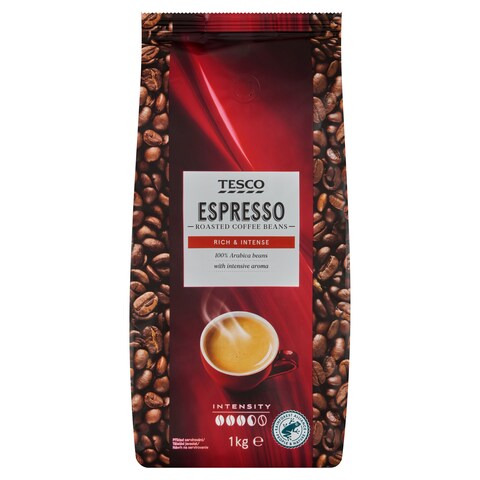 Tesco Espresso Roasted Coffee Beans 1 kg - Tesco Groceries