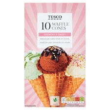 Tesco 10 Waffle Cones - Tesco Groceries