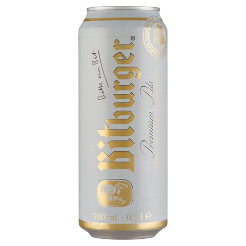 Bitburger Premium Pils German Lager Beer 4,8% 0,5 l - Tesco Groceries